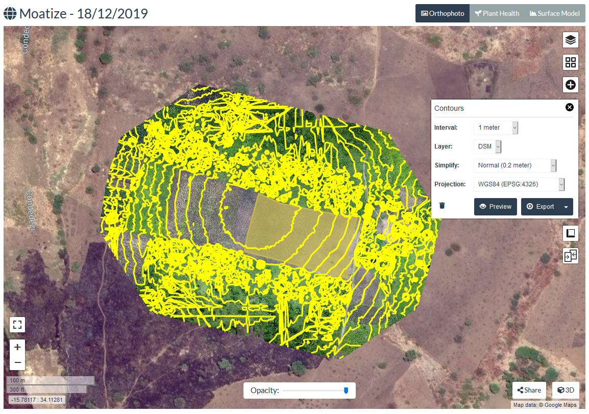 Tutorial: WebODM: Derive contour lines | OCWGIS